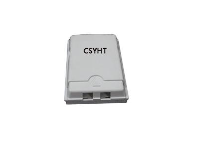 China 2 tomada branca material da cor FTTH dos PP do mini ABS dos portos com adaptador do SC à venda