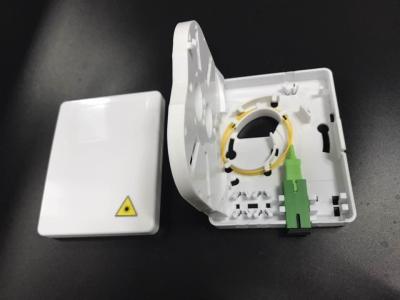 Cina Fiber optic socket box 2 ports fiber optic rosette box ftth fiber optic terminal box in vendita