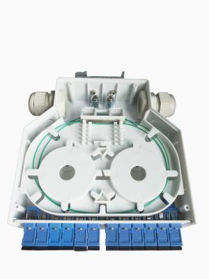 Cina BACCANO a fibra ottica di plastica del contenitore terminale di ABS FTTH CATV Epon su rotaie in vendita