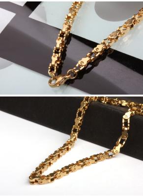 China Forme a hombres la joyería collar del acero inoxidable los hombres gruesos las cadenas los 51cm color oro de la longitud en venta