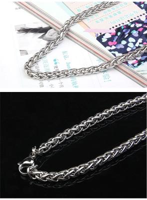 China Forme a hombres la joyería los hombres del acero inoxidable venta al por mayor de la joyería de China de las cadenas los 55cm del collar en venta