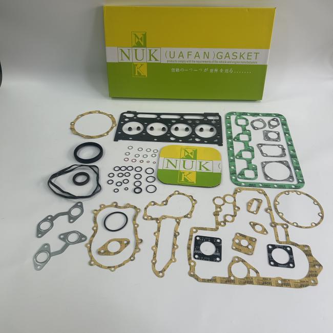 Detailed view of engine rebuild kit parts
