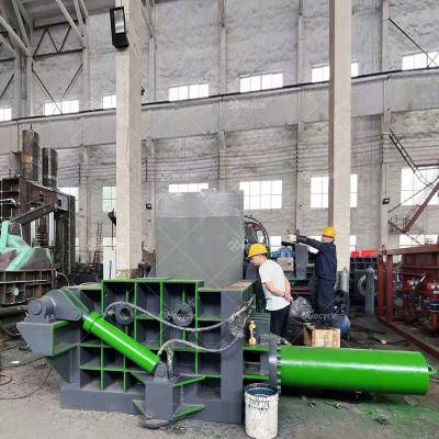 중국 금속 재활용 블록 제조를 위한 30kW 수직 수압 폐기물 금속 압축 기계 판매용