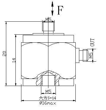 High Frequency 55kHz Quartz Pizeoelectric Force Measurement Sensor