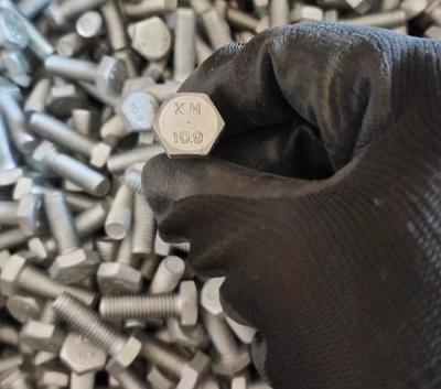 Chine Plein revêtement de Dacromet d'attaches de boulon de tête de sortilège de fil DIN 933 pour cultiver des silos à vendre