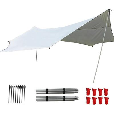 Chine Disque de camping en polyester recouvert d'argent 210T pour la protection solaire et UV 50 à vendre