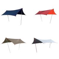 Quality 210T Polyester Outdoor Camping Tarp Silver Coating Waterproof Rain Fly for sale