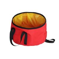 Quality Custom Logo Accepted Portable Folding Camping Wash Basin made from 300D Oxford Cloth for sale