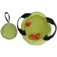 Quality 190T Polyester PVC Coating Portable Collapsible Water Bucket for Camping Waterproof for sale