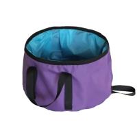 Quality Logo Customized Logo Lightweight Portable Foldable Basin for Camping 300D Oxford Cloth for sale