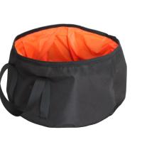 Quality Outdoor Camping Hiking Travelling 10L Portable Folding Basin with 300D Oxford Cloth for sale