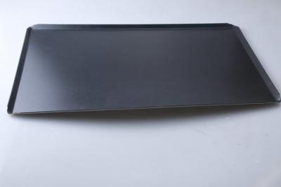 China Bandeja de alumínio pequena preta para cozer/não bandeja do cozimento do metal da vara à venda