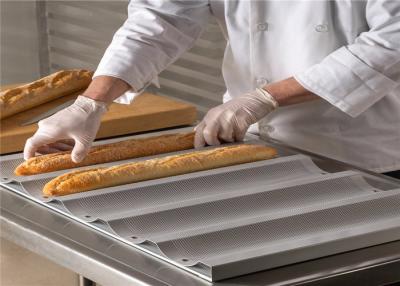 China A fabricação de metal uni vitrificada do fechamento do cozimento de 5 nacos a bandeja de alumínio parte a bandeja de aço do Baguette à venda
