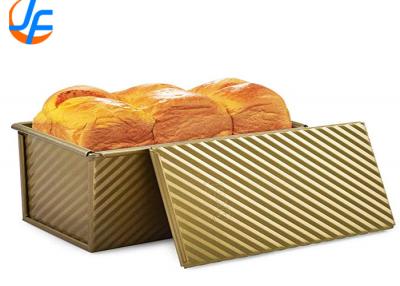 中国 カバー アルミニウムBakewareのパンのトースト型が付いている非粘着性があるプルマン式車両の塊鍋 販売のため