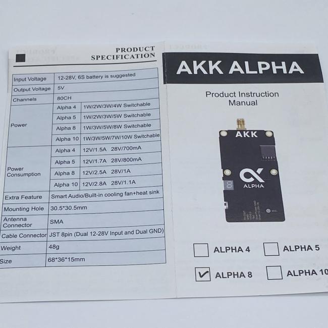 8W Analog Video Transmitter side view