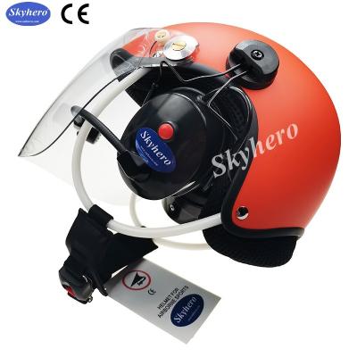 China Noise cancel Powered paragliding helmet White PPG helmet EN966 Paramotor helmet for sale