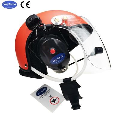 China Noise cancel Powered paragliding helmet White PPG helmet EN966 Paramotor helmet for sale