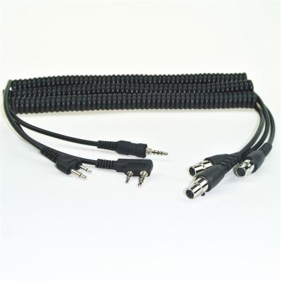China GD-C Helmet High noise cancel Aviation Headset Connector for sale