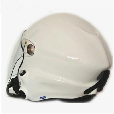China EN966 Noise cancel Paramotor helmet  PPG helmet white double side PTT  13 years Factory for sale