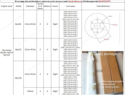 China Sky Engines Sky100   Sky Engines Sky110   Sky Engines Sky110S engine paramotor carbon propeller for sale
