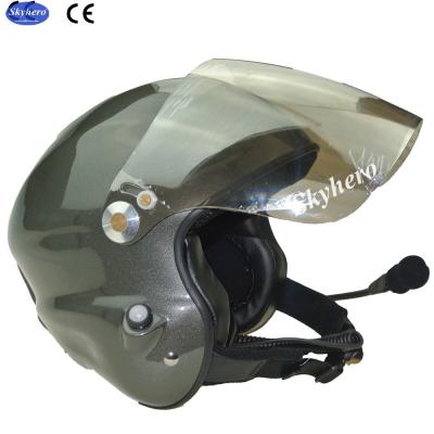 China Grey Paramotor helmet GD-G with full headset PPG helmet  Noise cancel powered paragliding helmet for sale