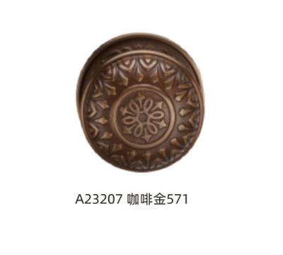China Botones de puerta de cobre amarillo del dormitorio del cuarto de baño americano de los tiradores de puerta de la bola redonda en venta