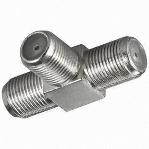 China 3 Way F Female to Double F Female Pjack F T Adapter for sale