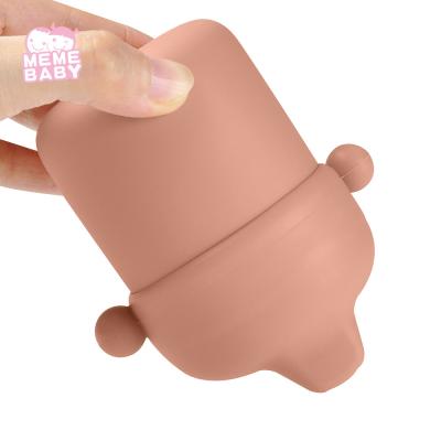 Китай чашка 6oz младенца силикона доказательства утечки 6oz BPA свободная с мундштуком продается