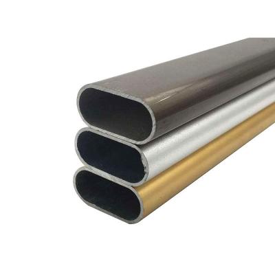 Κίνα 6063 T5 Anodized Round Pipe 0.2 - 3mm Thickness Aluminum Oval Tube προς πώληση