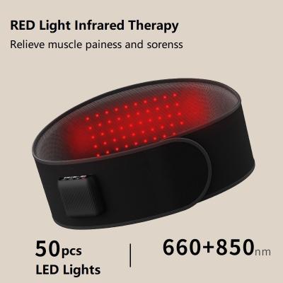 중국 Rechargeable Waist Massage Belt Hot Wave Lumbar Support Vibration Red Light Therapy 판매용