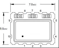 LT-CR Series TCXO dimensional drawing