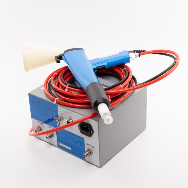 EXP-225 Powder Coating Machine in operation