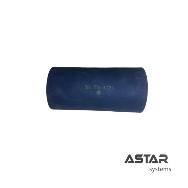 255262 pinch valve sleeve industrial batch coding and threaded installation structure detail