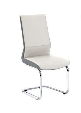 Китай Durable PU Dining Chairs Comfortable With Brushed Stainless Steel 0.244 Cbm продается