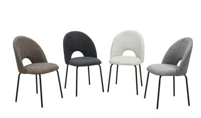 中国 Various Color Upholstered Fabric Dining Seats with 1 Year Limited Warranty 販売のため