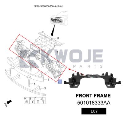 Cina Modulo frontale OEM 501018333AA telaio serbatoio acqua radiatore auto adatto per EXEED ET in vendita