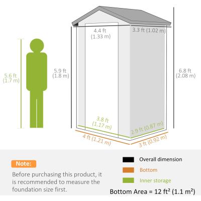 Chine Un bâtiment en plastique imperméable avec cadre en aluminium et maison d'outils à vendre