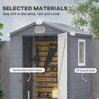 Chine Un bâtiment en plastique imperméable avec cadre en aluminium et maison d'outils à vendre