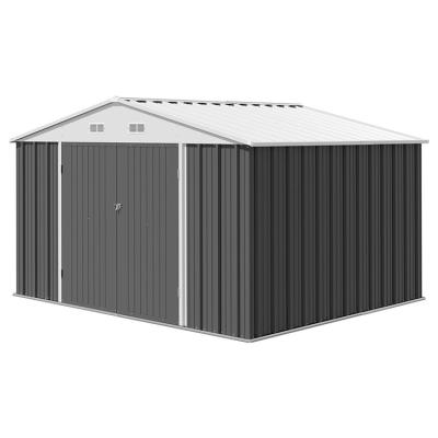 중국 야외 저장 도구 쉐드 큰 크기 8x10FT 금속 집 66.5 
