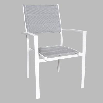 Chine Ensemble de salle à manger extérieure en aluminium de style moderne 12 sièges fauteuil et table à manger extensible à vendre