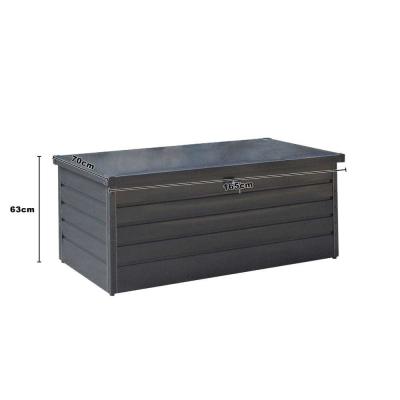 Κίνα Σύγχρονο σχεδιασμό AJUNION 600L Μεταλλικό αδιάβροχο εξωτερικό κουτί αποθήκευσης κήπου για πισίνα προς πώληση
