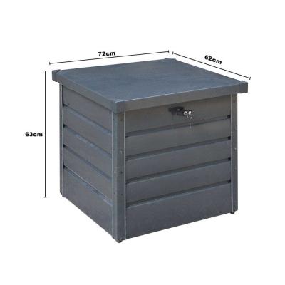 Κίνα Σύγχρονο σχεδιασμό AJUNION 600L Μεταλλικό αδιάβροχο εξωτερικό κουτί αποθήκευσης κήπου για πισίνα προς πώληση