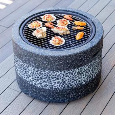 중국 외관 뒷마당 정원 불덩어리 인위 돌과 석탄 BBQ 그릴 판매용