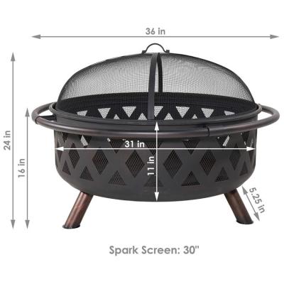 중국 야외 Patio 뒷마당 정원 불타기 캠핑 금속 불 덩어리 포커와 덮개와 함께 Bowl 판매용