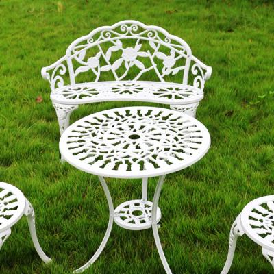 China Metall-Aluminium-Liebessitzbank für den Außenhof Gartenbalkon im modernen Design zu verkaufen