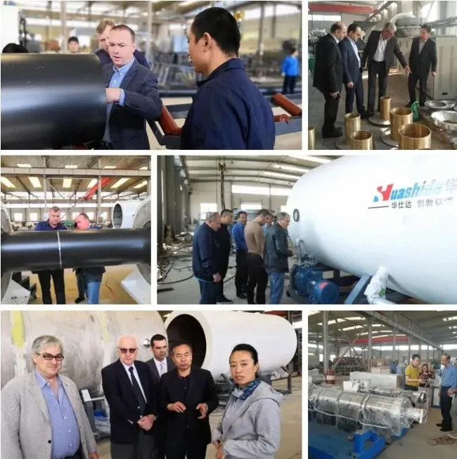 Double Wall Metal Reinforced HDPE Winding Pipe Production Line