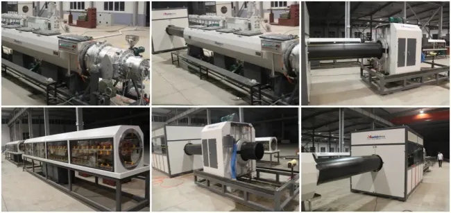 HDPE Plastic Pipe Extrusion Machinery for Civil Water Supply Foundation Drainage Energy