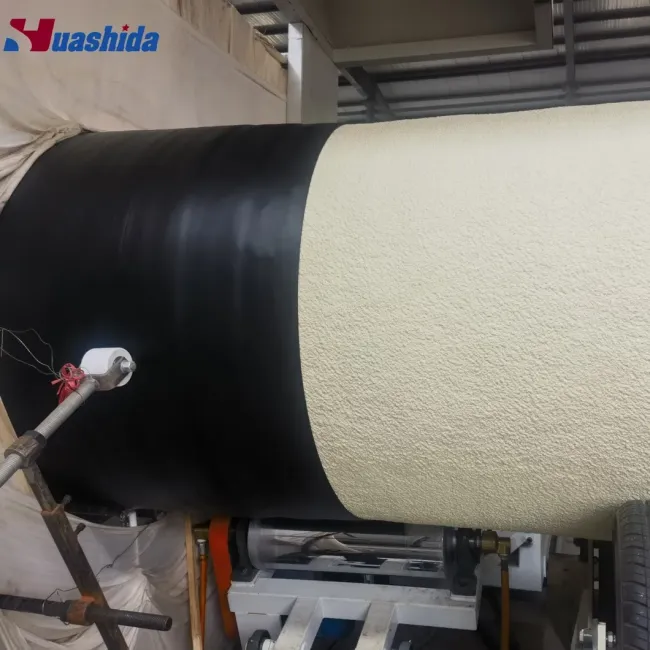 Large Diameter PU Spray Foaming PE Wrapped Preinsulation Pipe Continuous Production Line