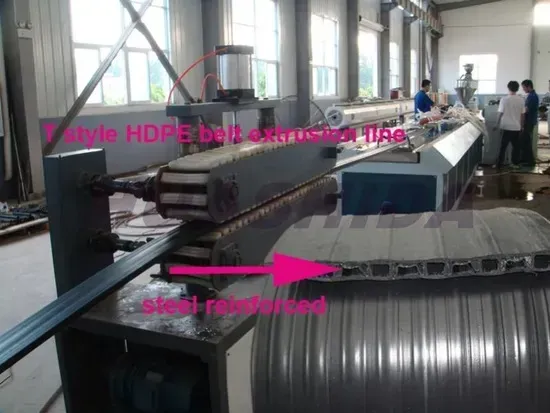 Big Diameter HDPE Hollow Wall Corrugated Pipe Extrusion Line for Municipal Underground Drainage System