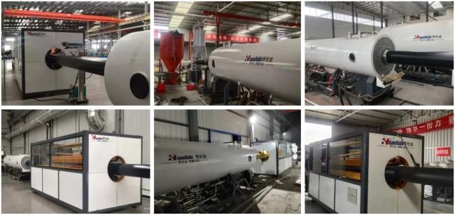 Vacuum Calibration HDPE Pre-Insulated Pipes Production Line 3